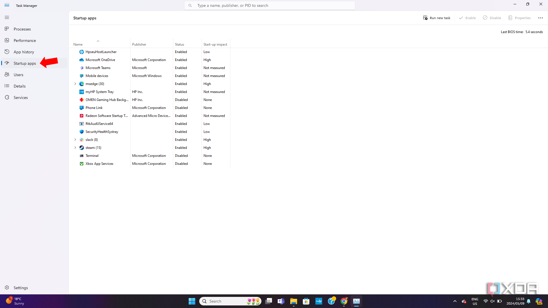 How to turn off startup tasks in Windows 11