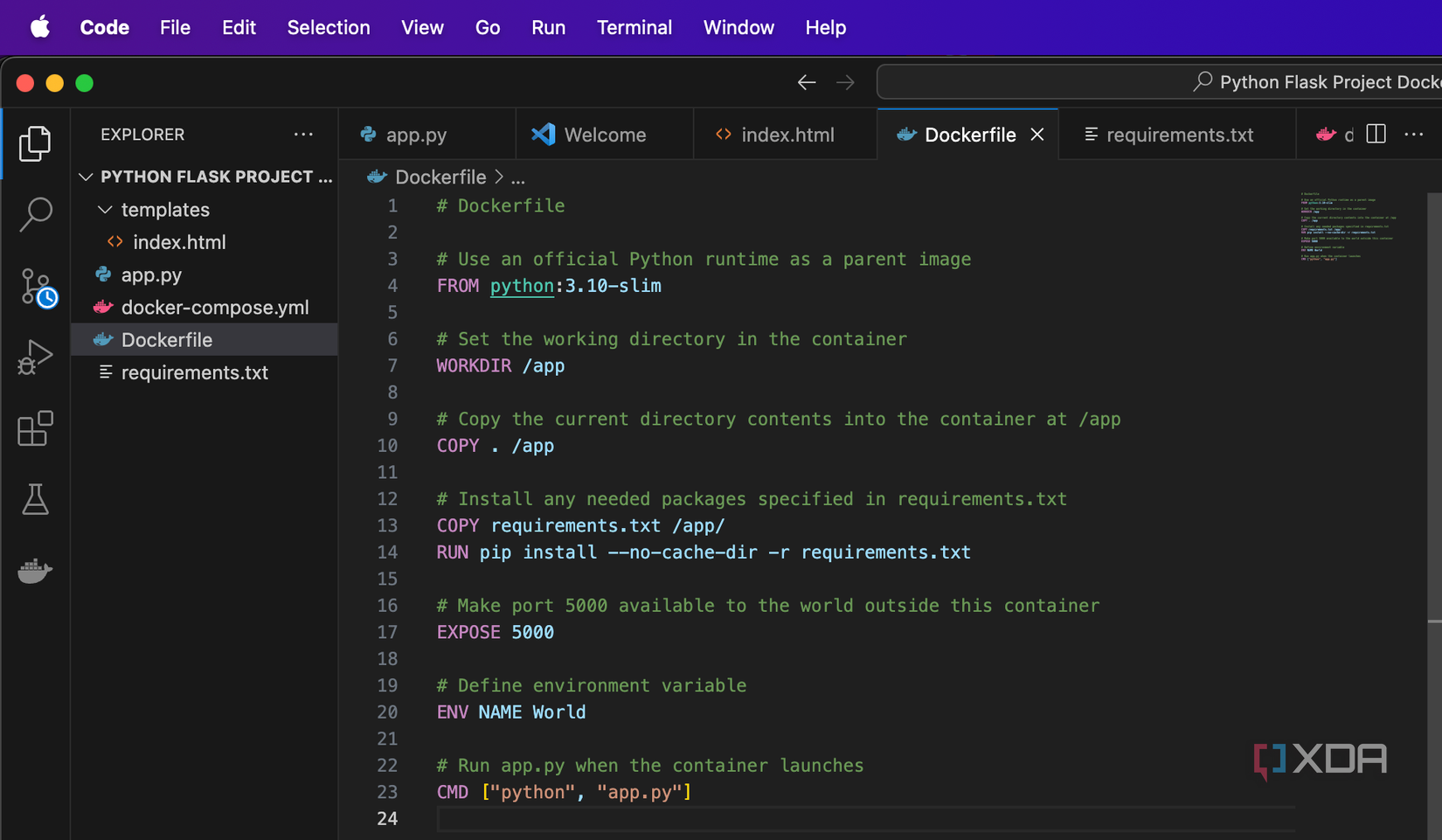 How to host a Python Flask project on your NAS with Docker