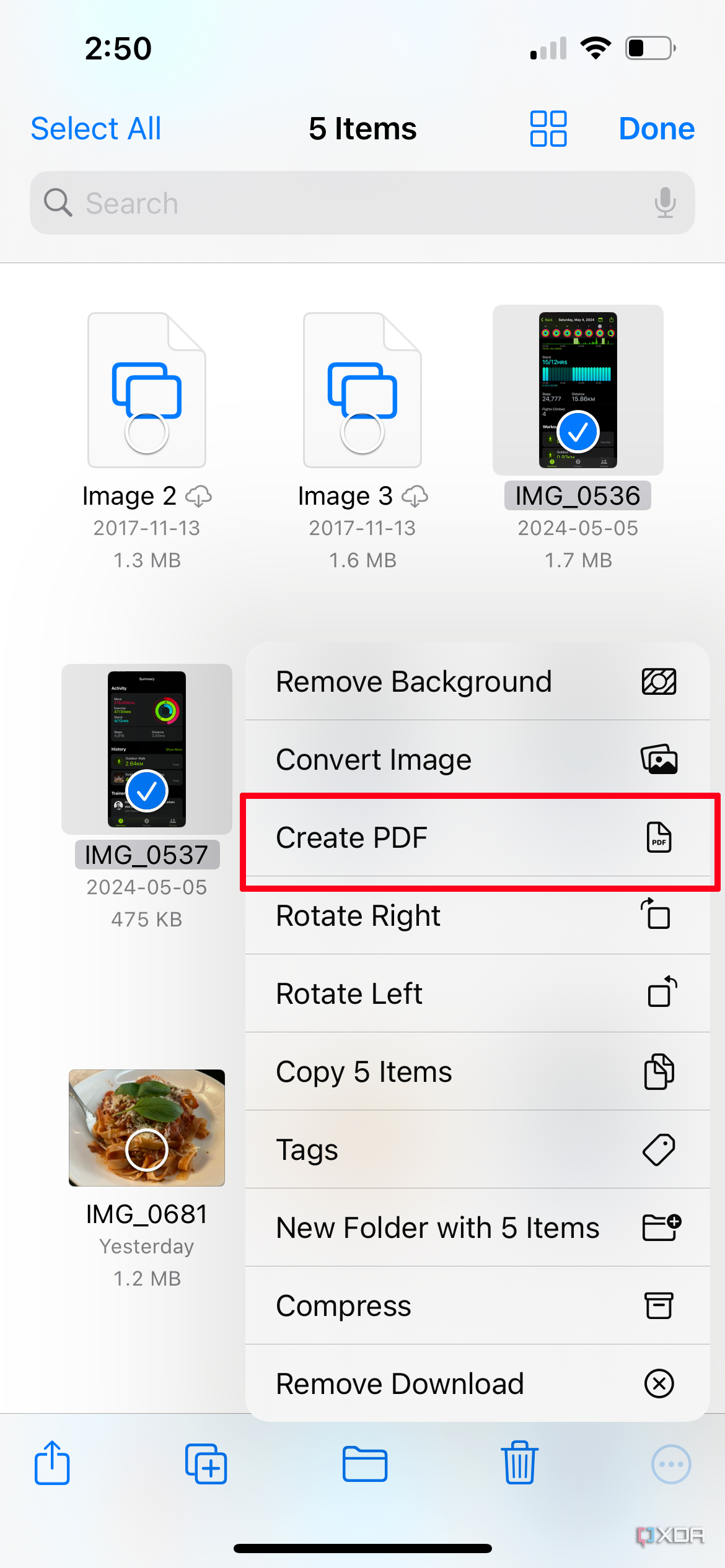 How to convert a picture to a PDF on iPhone