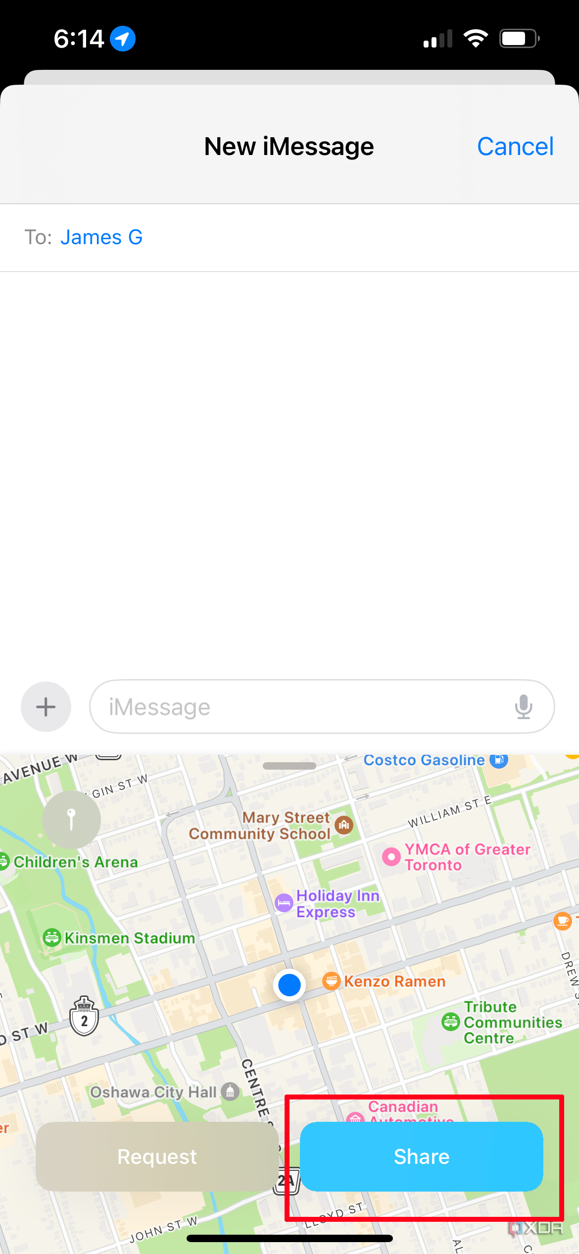 How to send your location to someone via iPhone