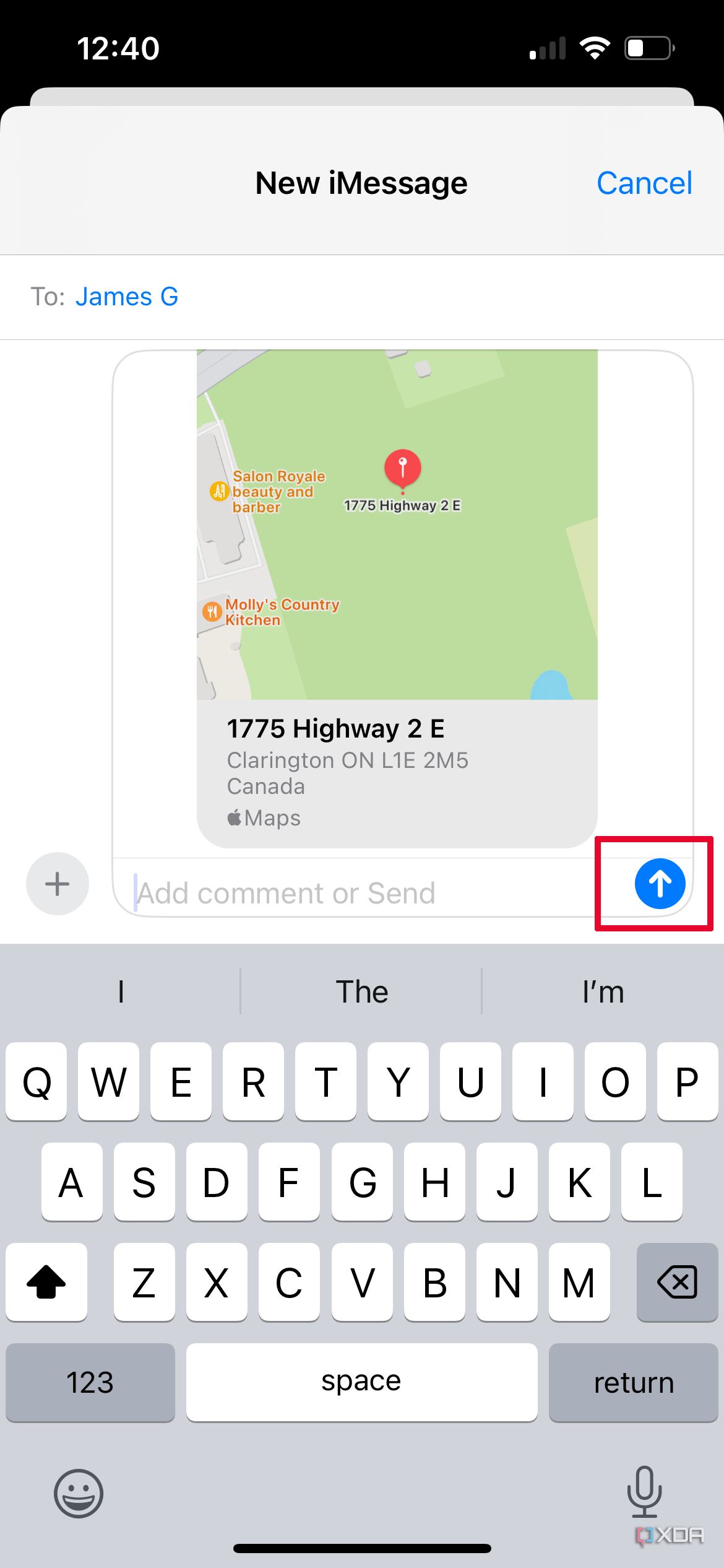 How to send your location to someone via iPhone