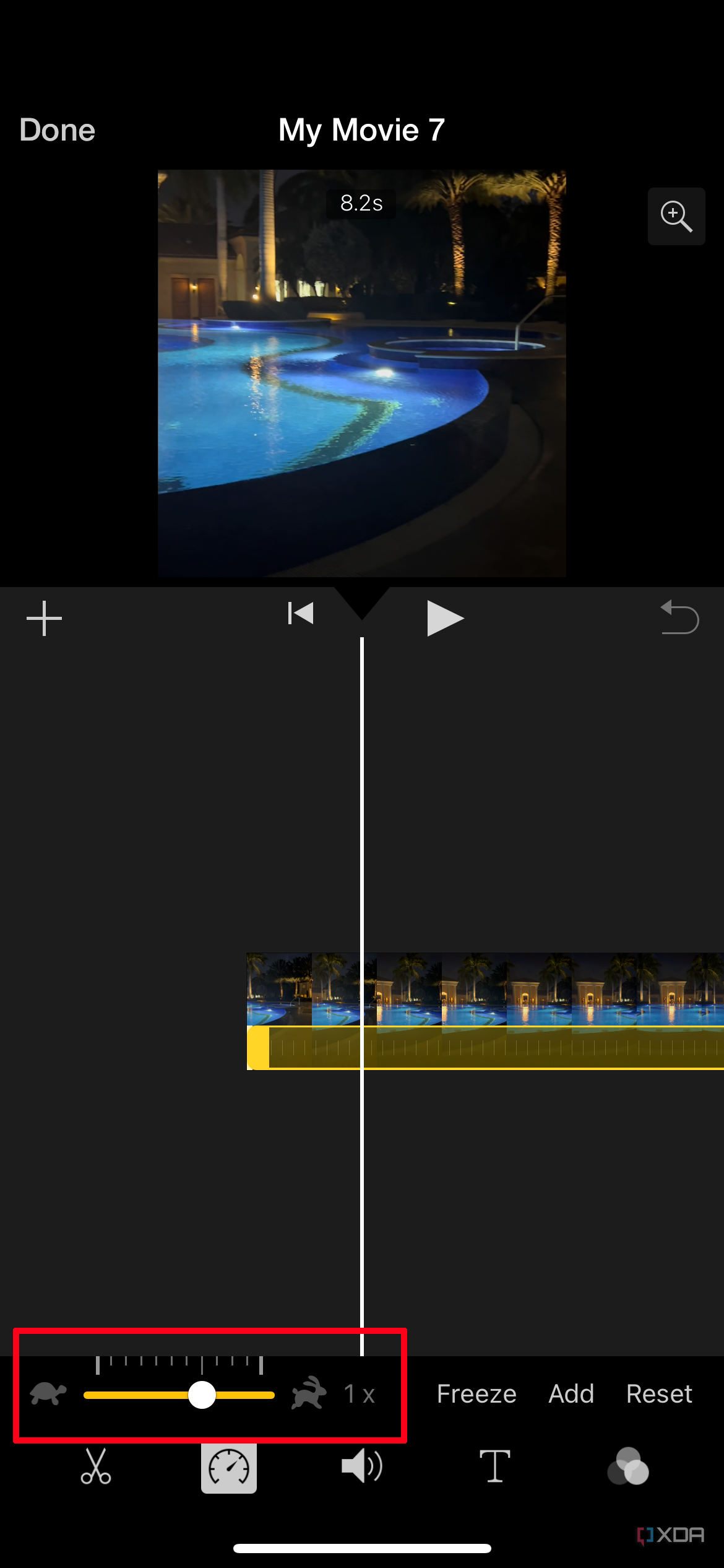 How to speed up a video on iPhone