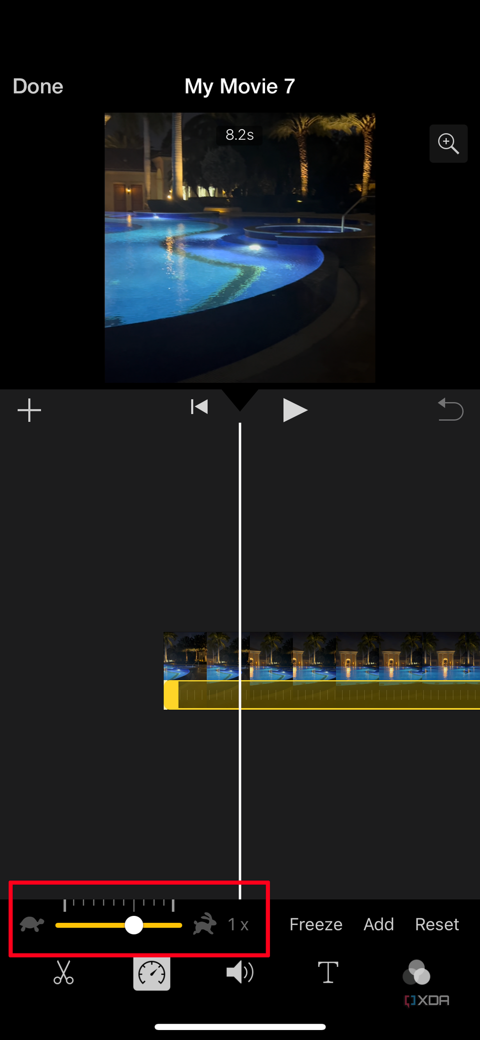 How to speed up a video on iPhone