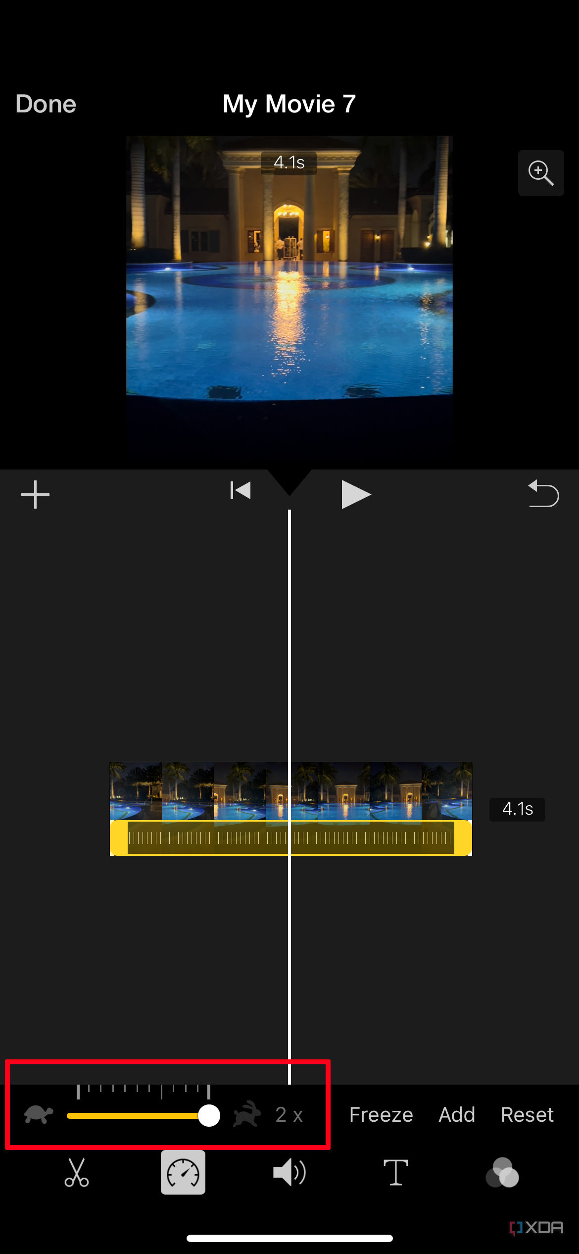 How to speed up a video on iPhone