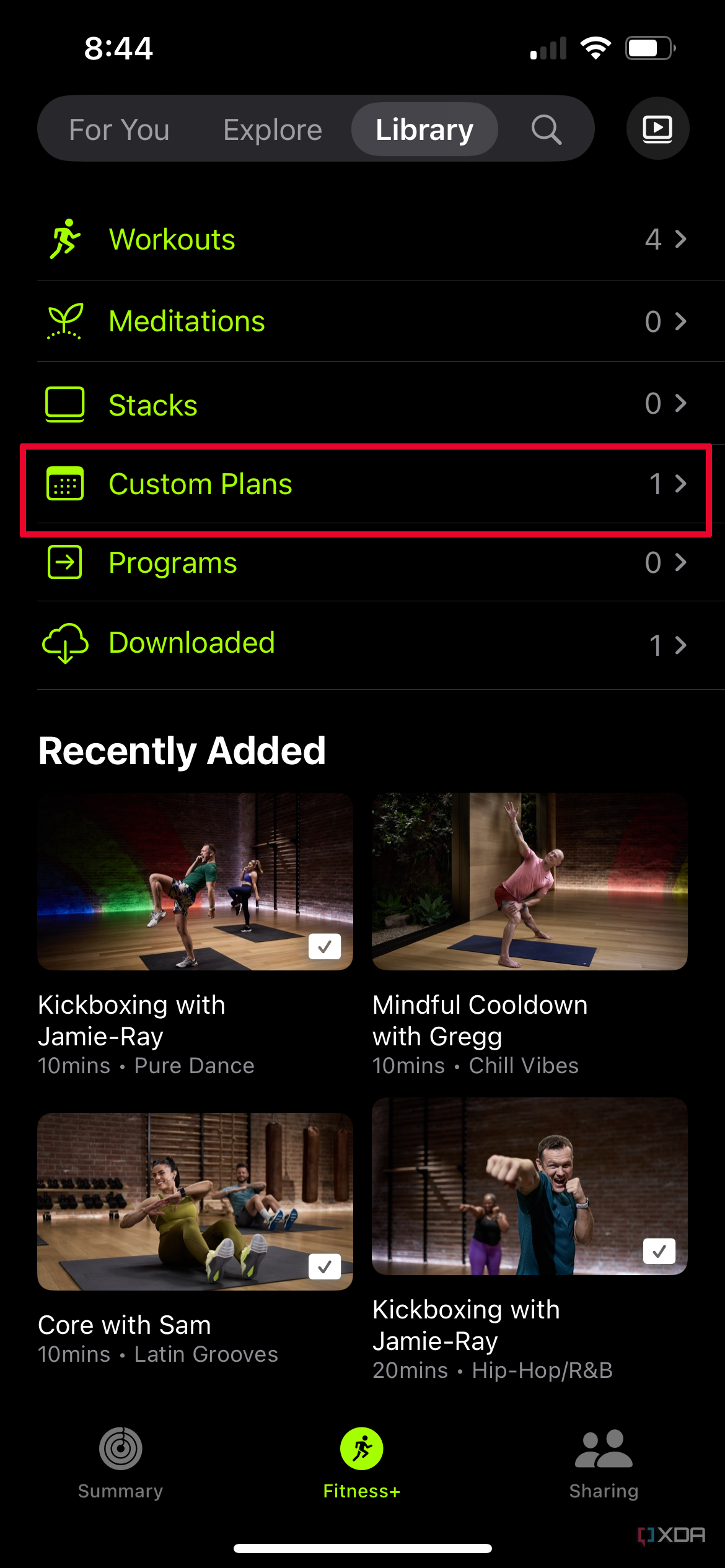 How to create a custom Fitness+ workout plan on iOS and iPadOS 18