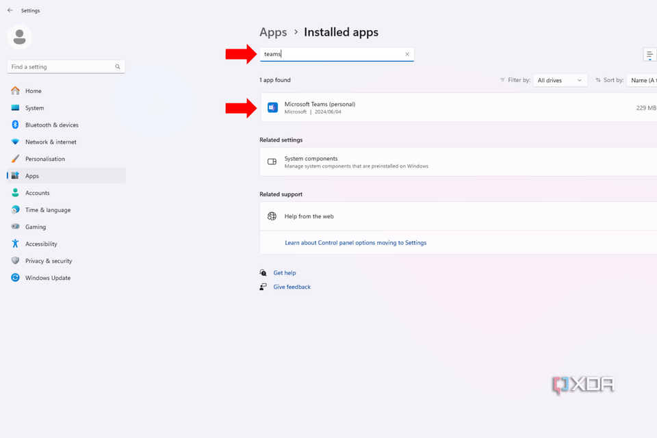How to remove Microsoft Teams on Windows 11