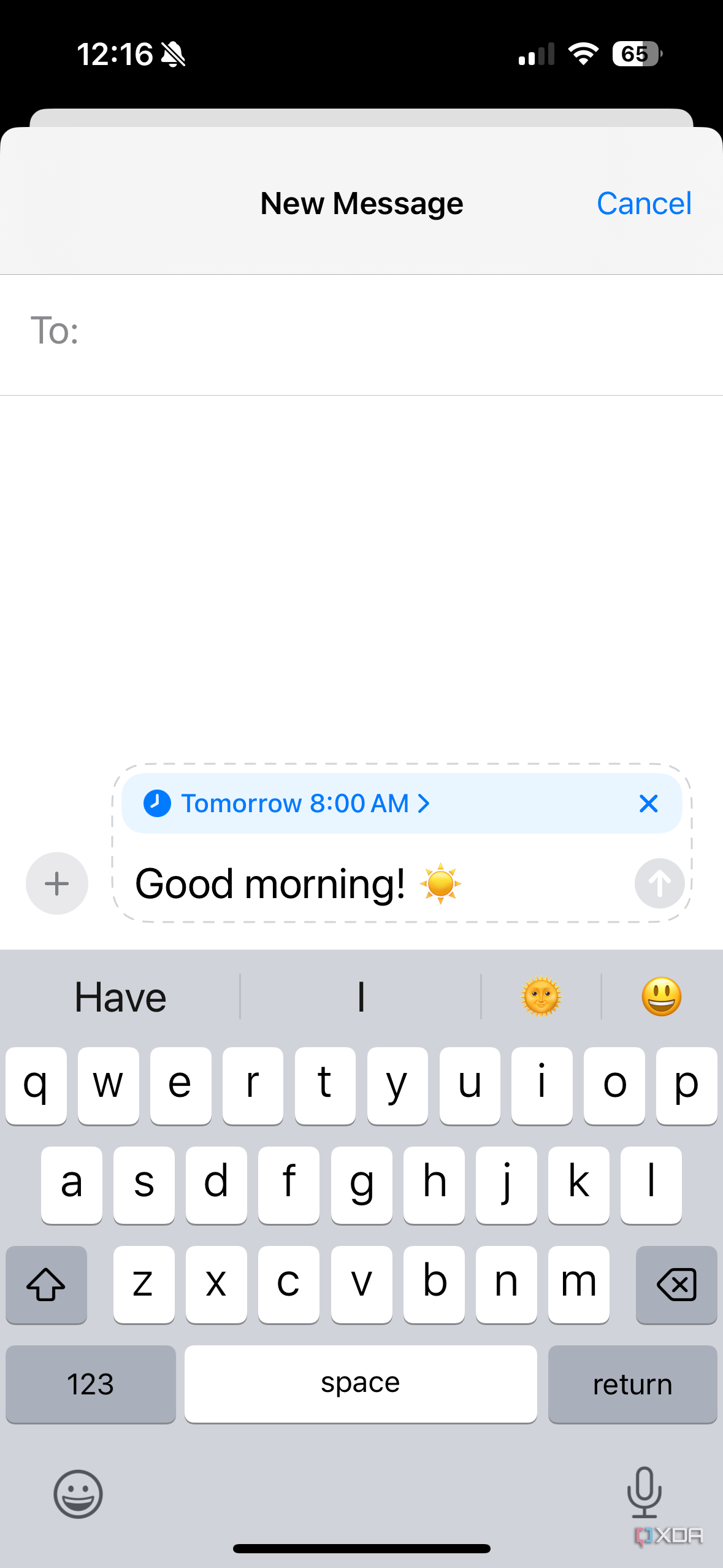 How to schedule messages to send later in iOS 18