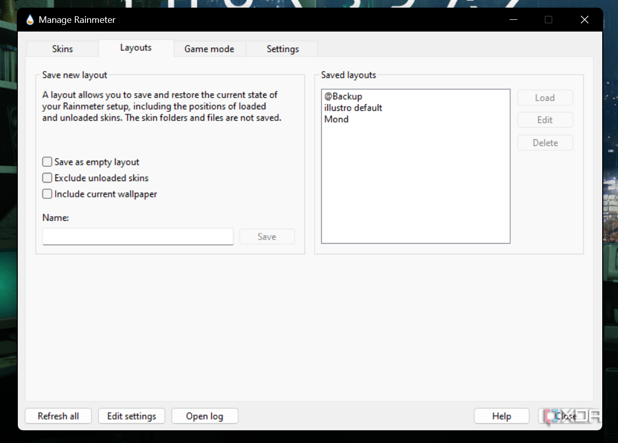 Mond Theme For Rainmeter Rainmeter Skins Otosection Falling Night