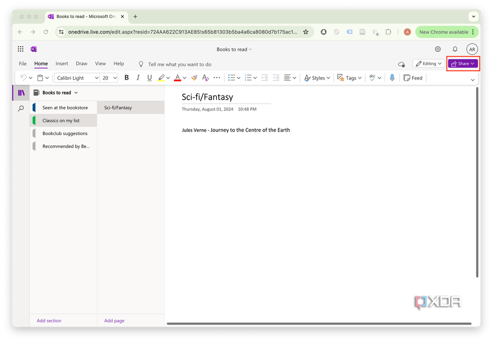 How to share OneNote with others
