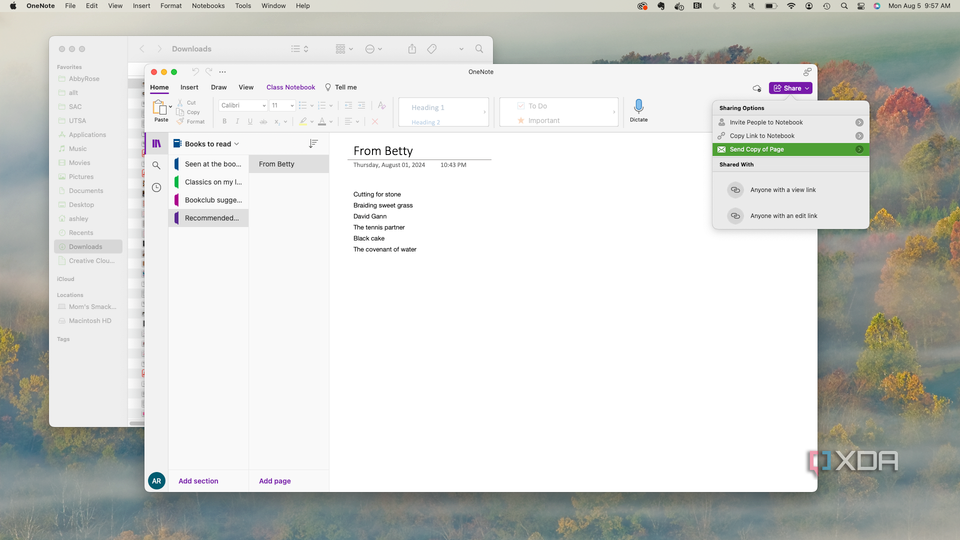 How to share OneNote with others