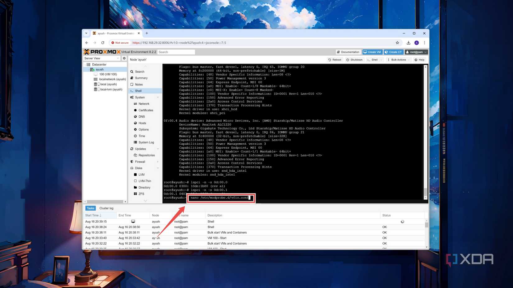 How to enable PCI passthrough in Proxmox?