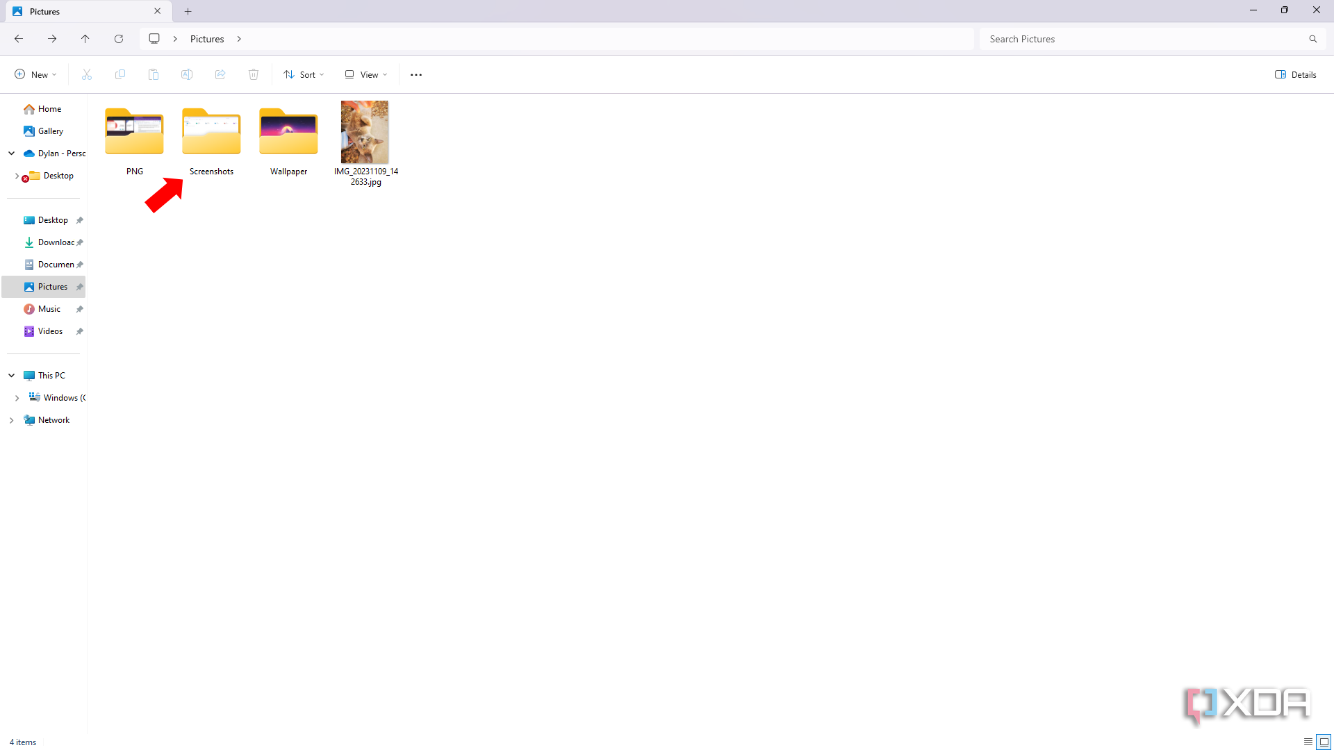 How to change where screenshots are saved by default in Windows 11