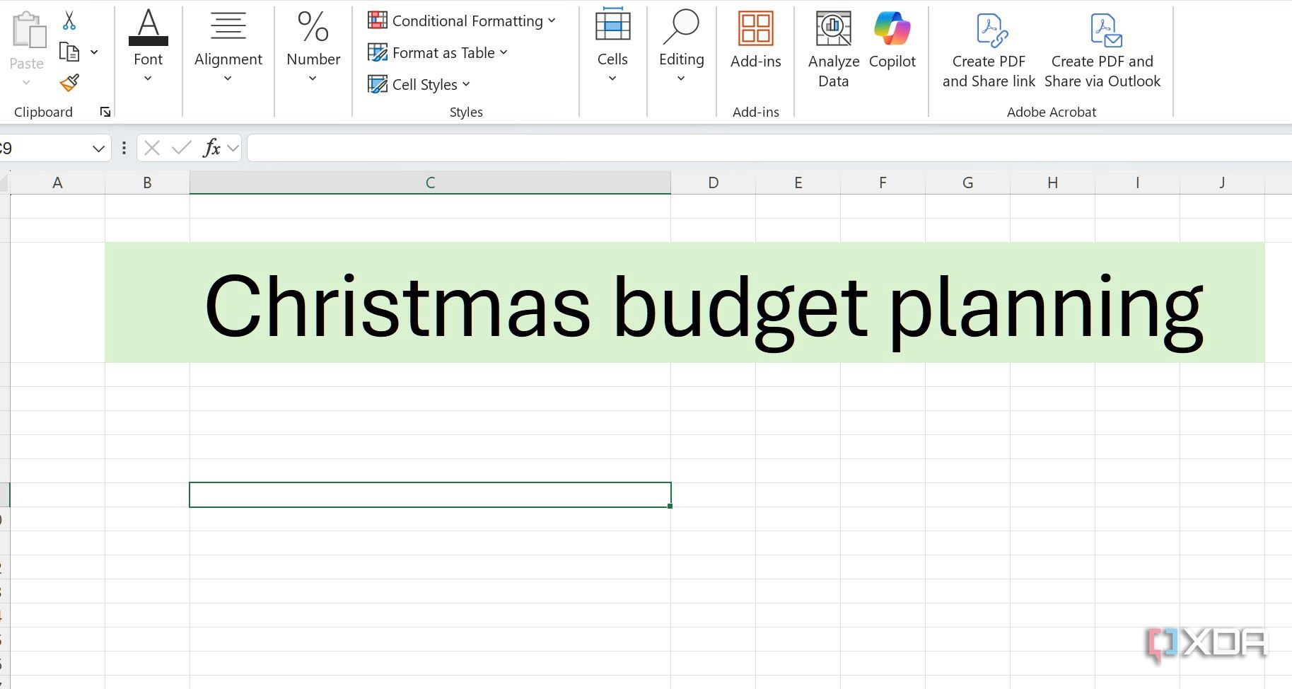Here is how I created a holiday budget planner in Excel that actually works