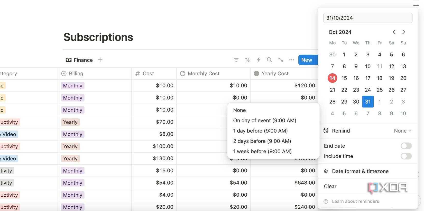 Here’s how I created a powerful subscription tracker in Notion