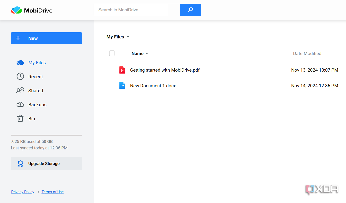 Mobidrive App Create And Save A Document To MobiDrive – MobiSystems