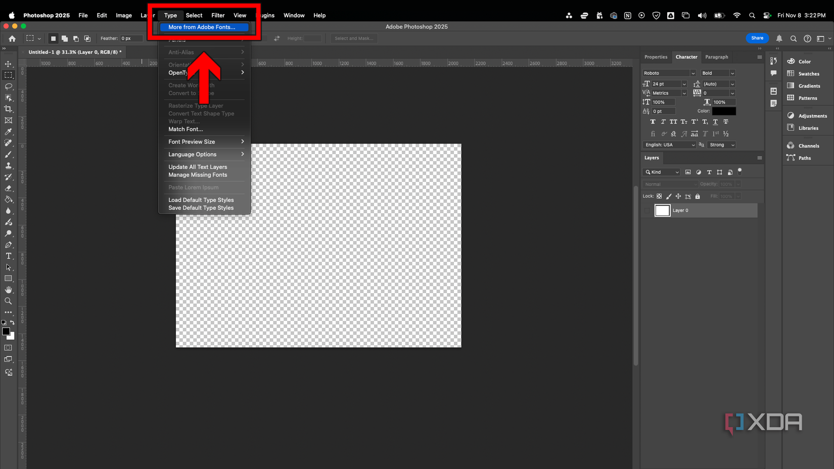 How to add fonts in Adobe Photoshop