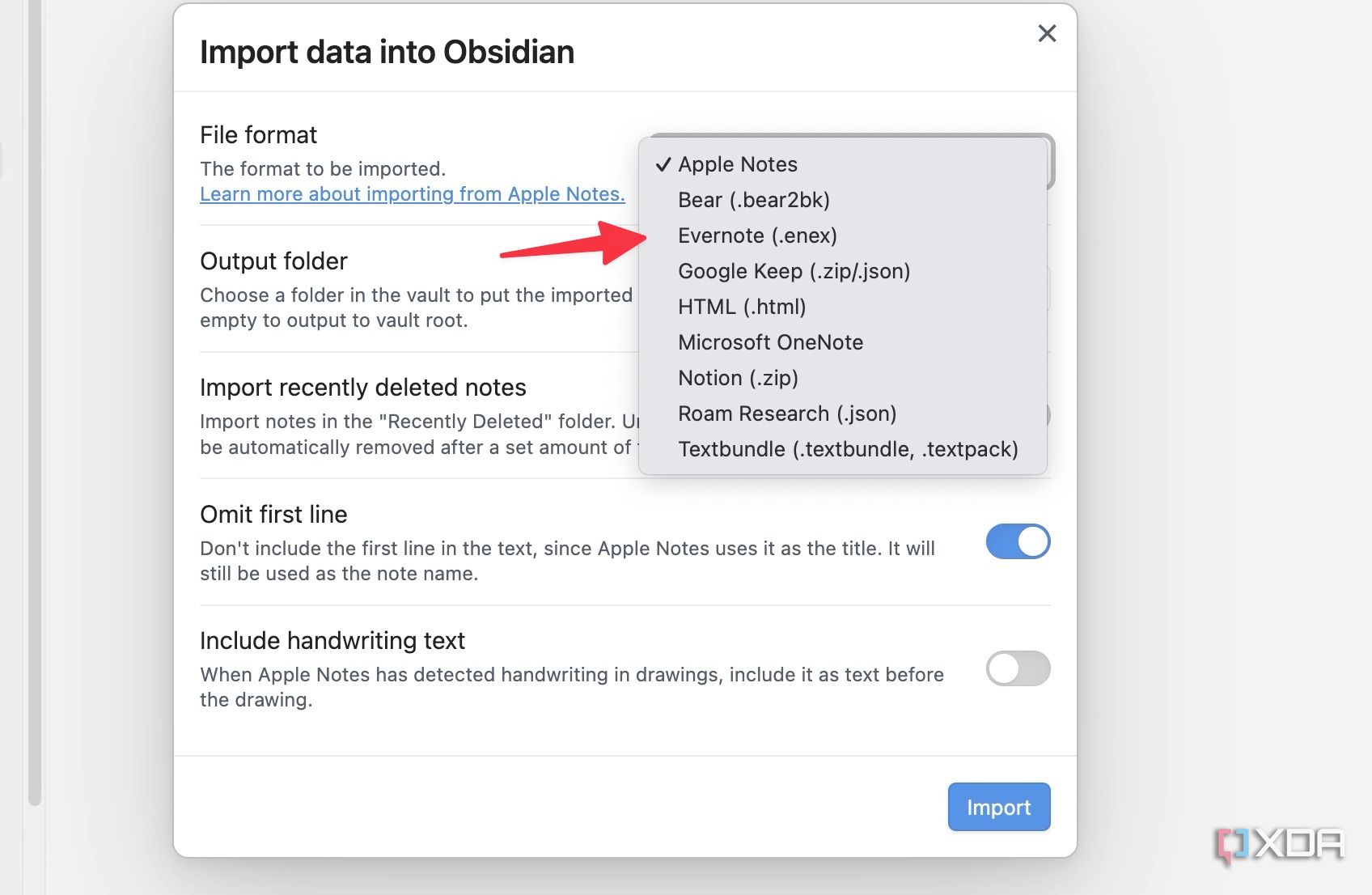 How to use the Importer plugin in Obsidian to import notes from ...