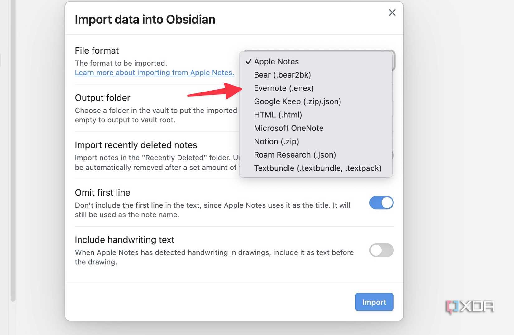 How to use the Importer plugin in Obsidian to import notes from ...