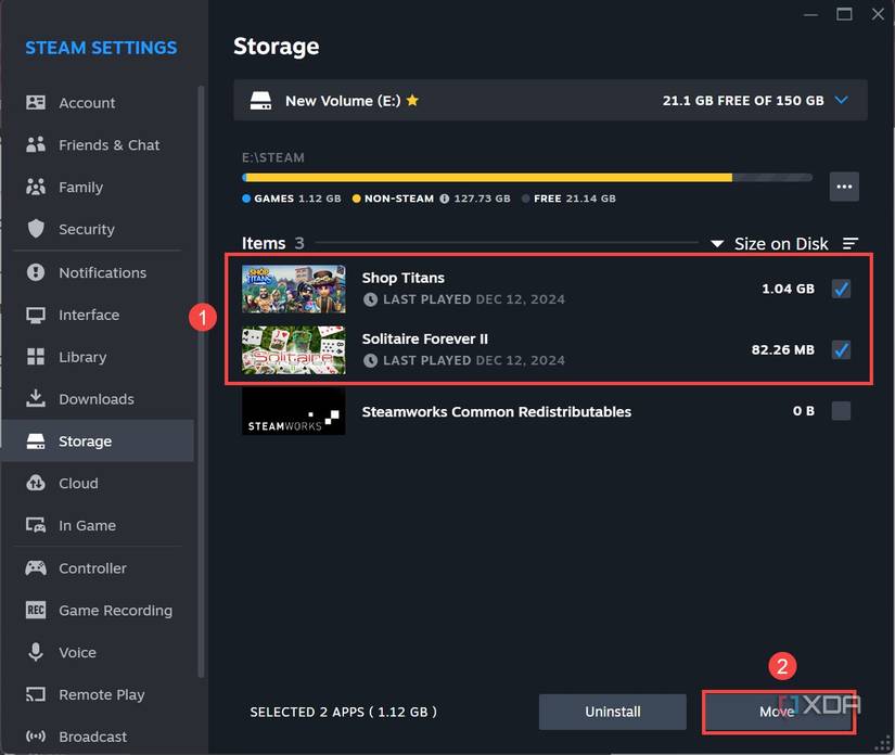 How to move your Steam games to an external drive