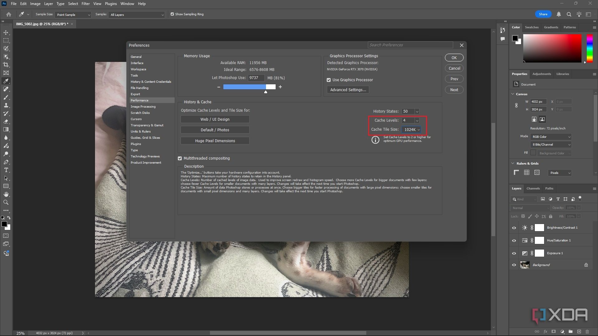 13 Photoshop settings to tweak to optimize performance