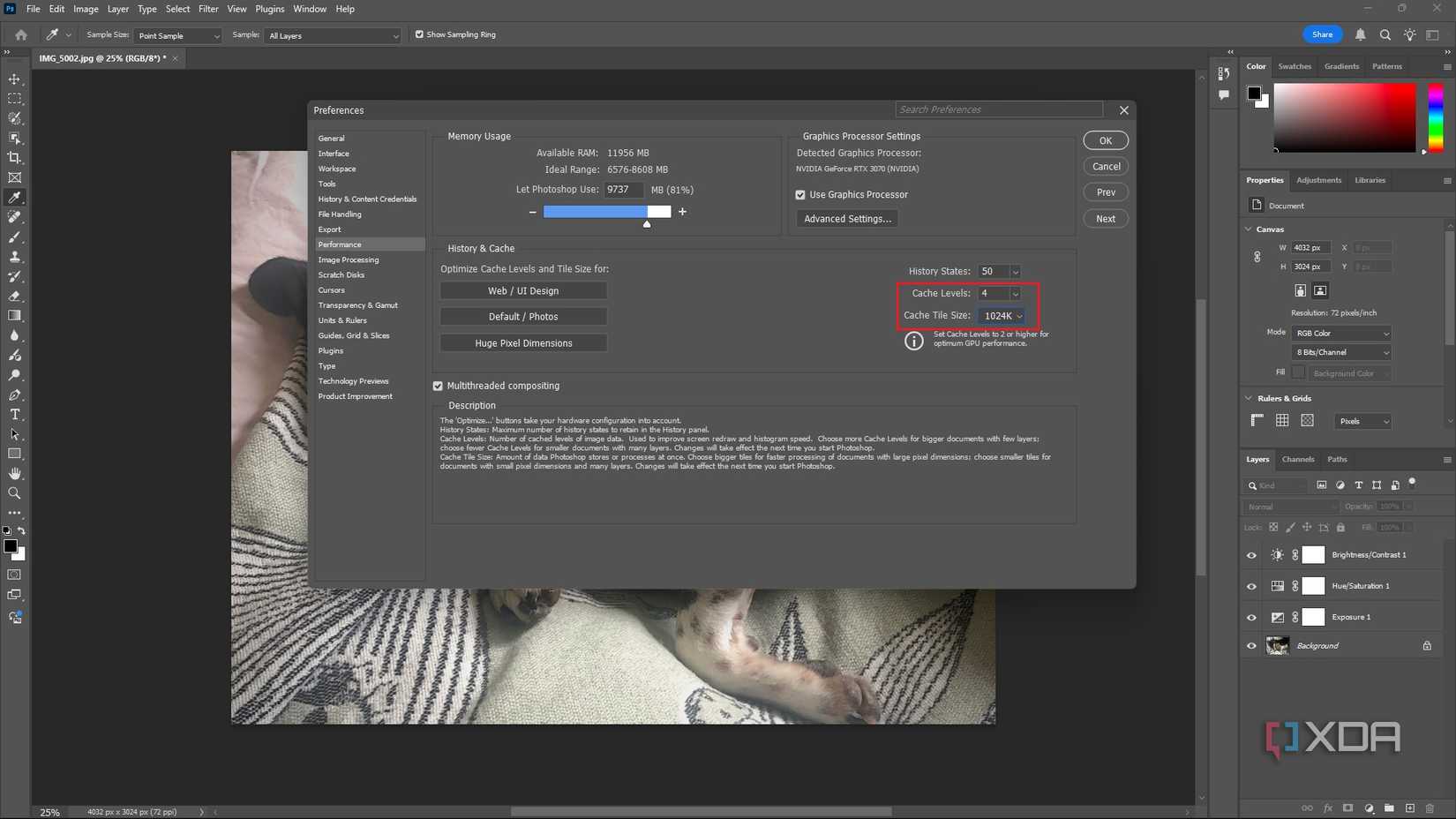 13 Photoshop settings to tweak to optimize performance