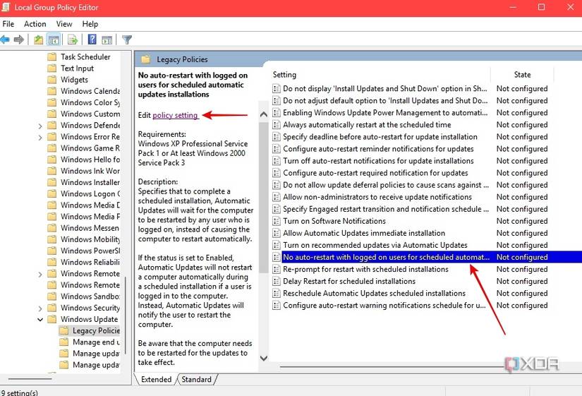 How to stop Windows from auto-restarting after an update
