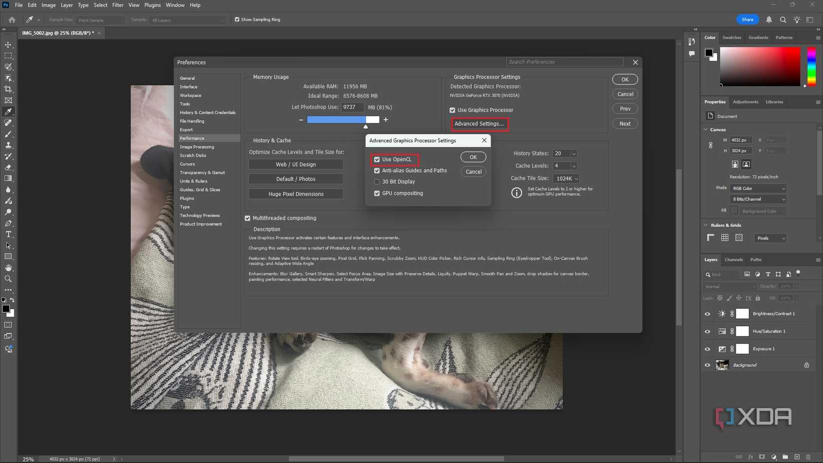 13 Photoshop settings to tweak to optimize performance