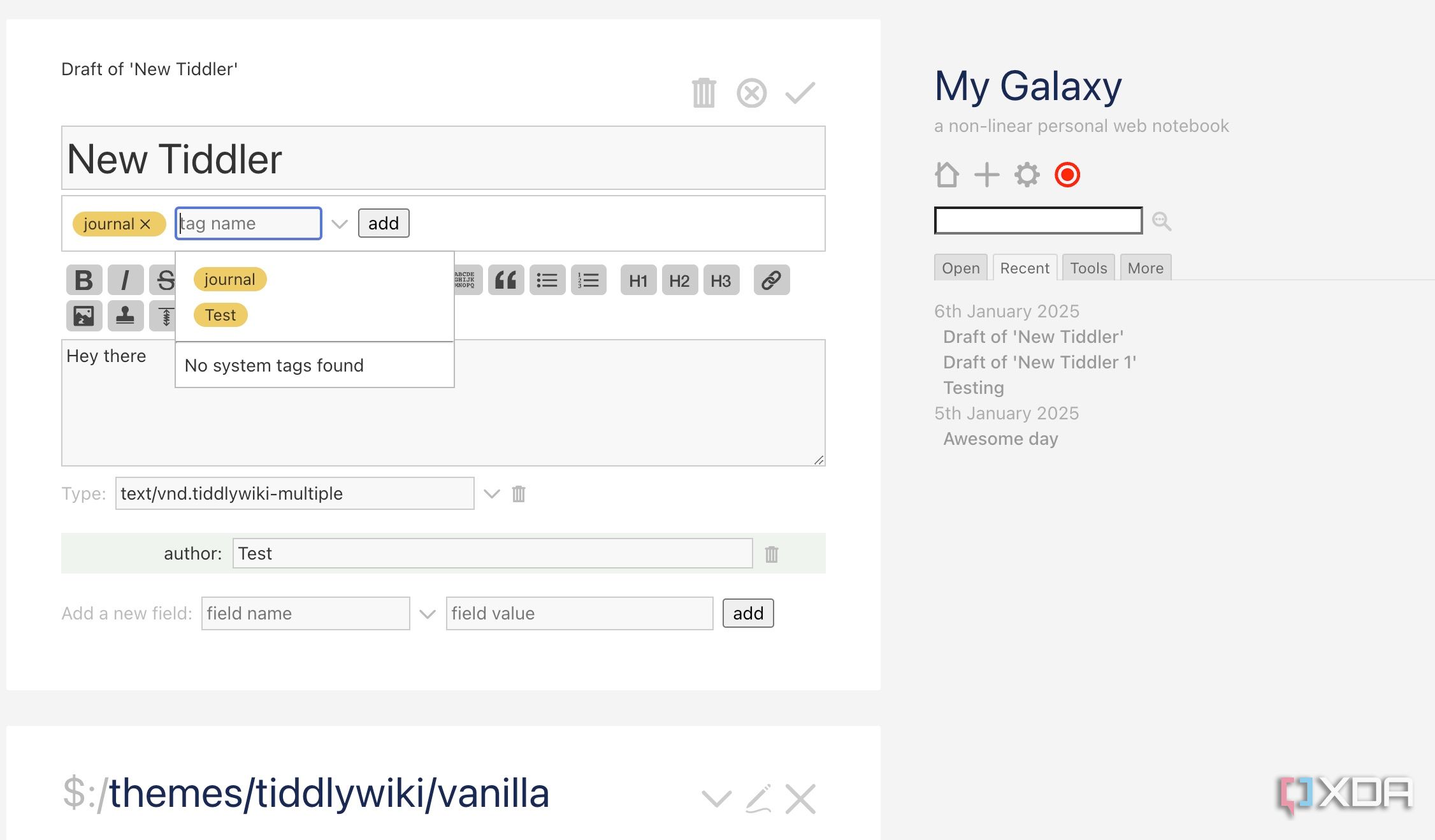 TiddlyWiki should be your knowledge database