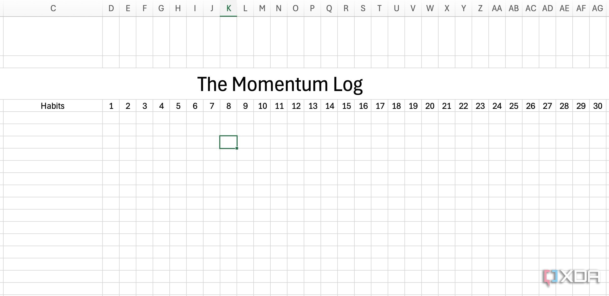 I built a habit tracker in Excel that actually works
