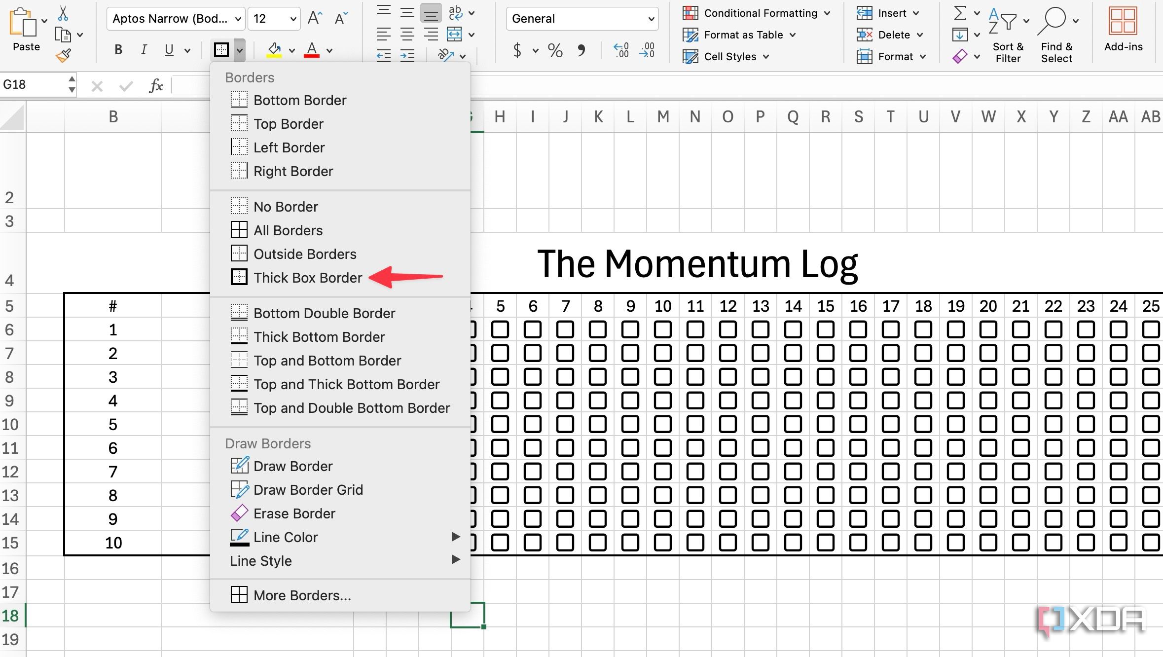 I built a habit tracker in Excel that actually works