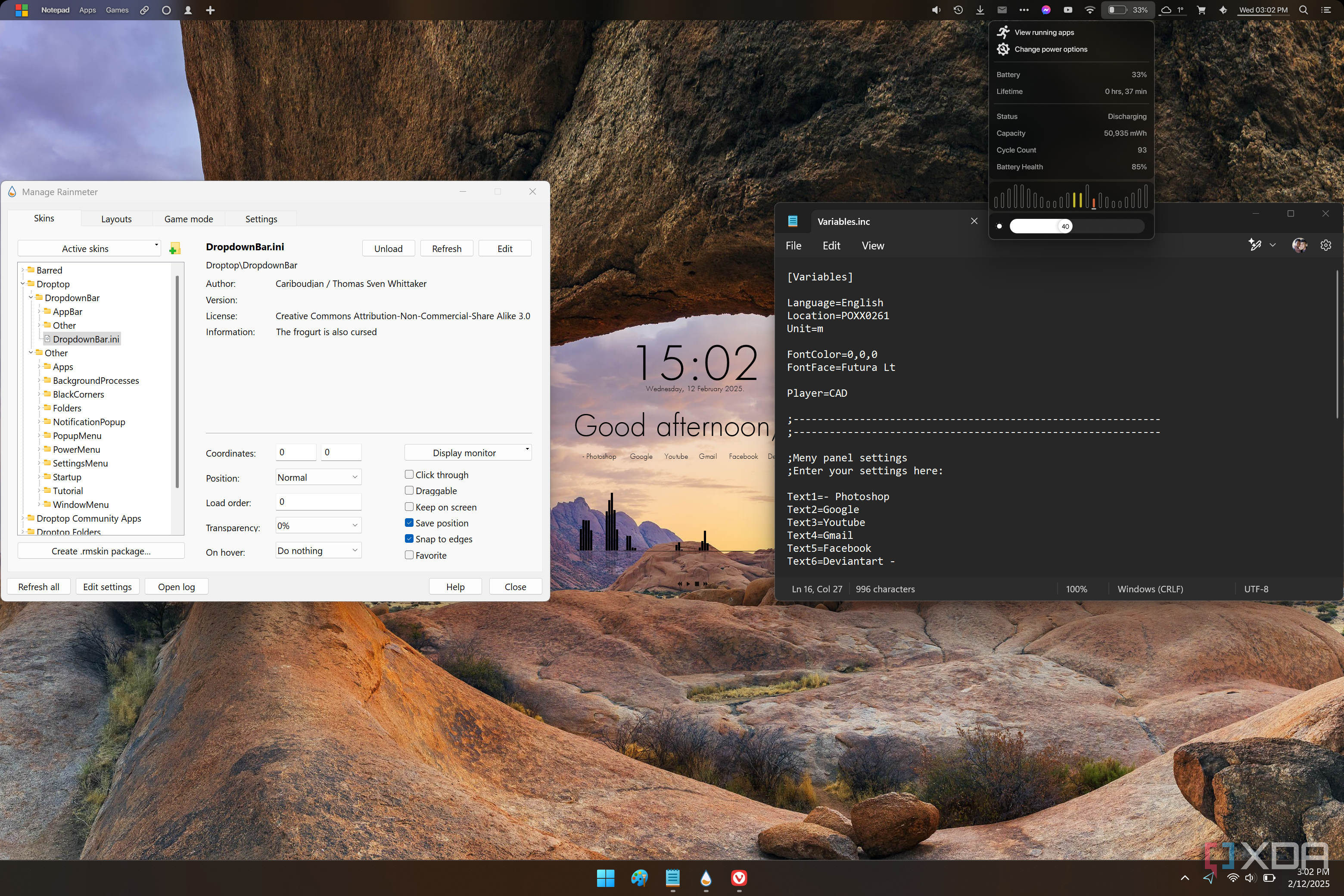 Nuxhd Rainmeter Launcher 11 Rainmeter Skins Rainmeter Favourites By