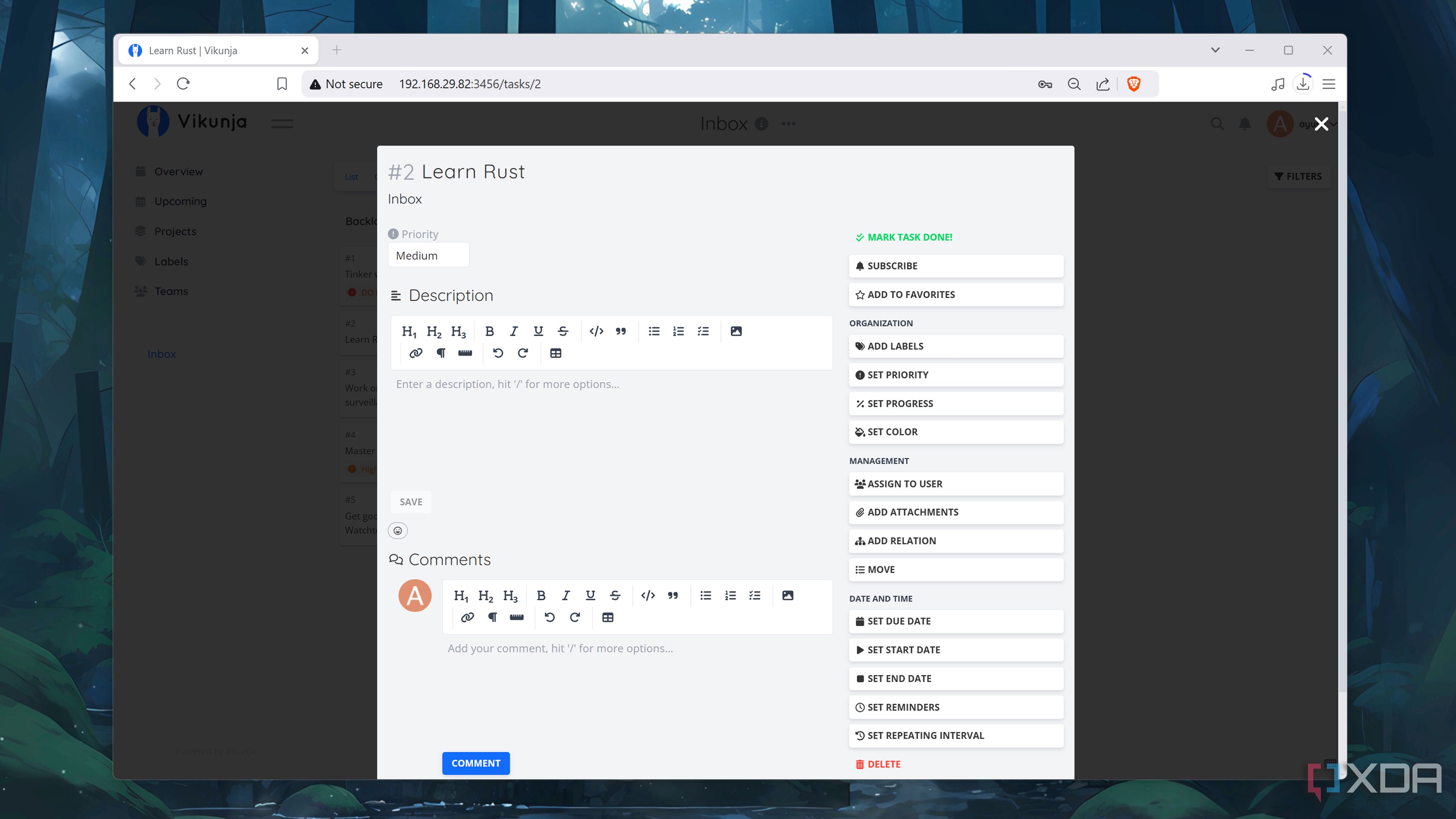 I self-host Vikunja on my home lab to manage my to-do lists for free - here's how