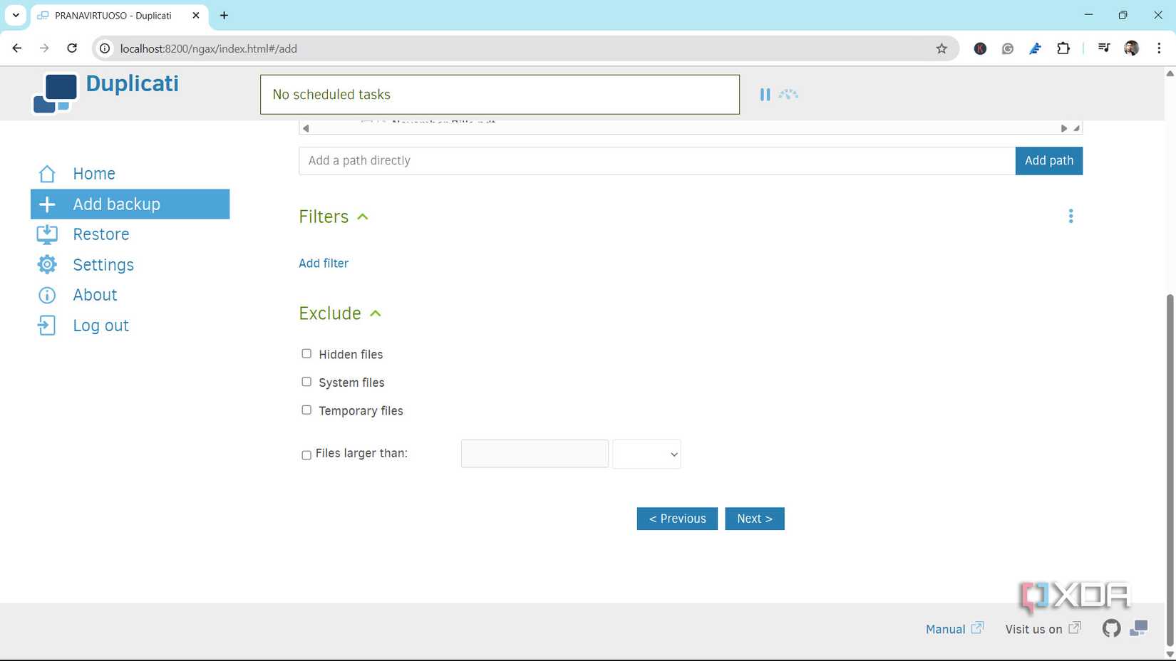 I've tried a lot of different backup software, and I keep coming back to this free, open-source tool