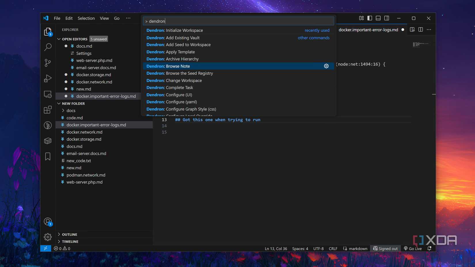 How I use Dendron to organize project documentation across devices