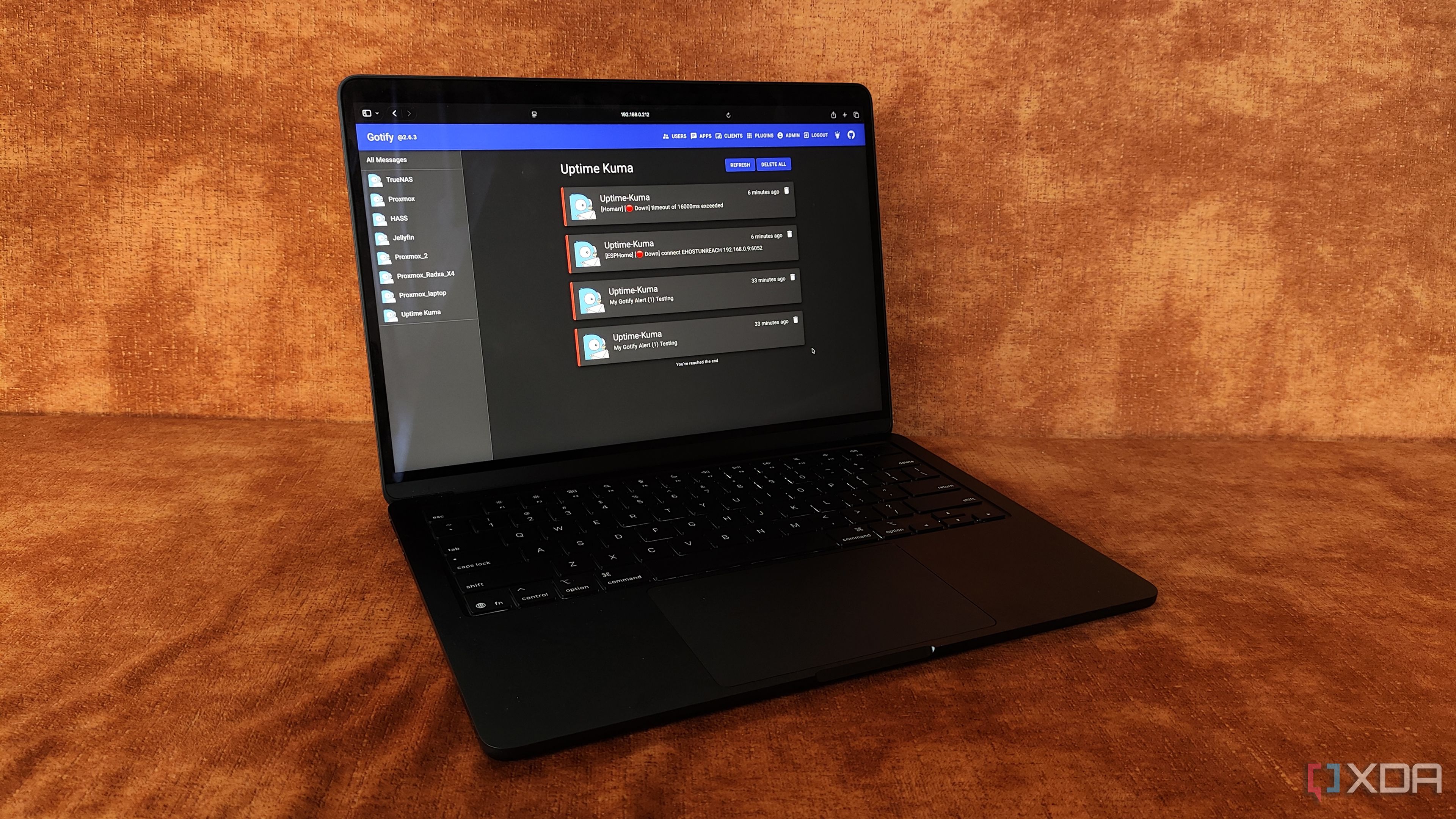 Gotify is my favorite FOSS utility for receiving notifications from my self-hosted services