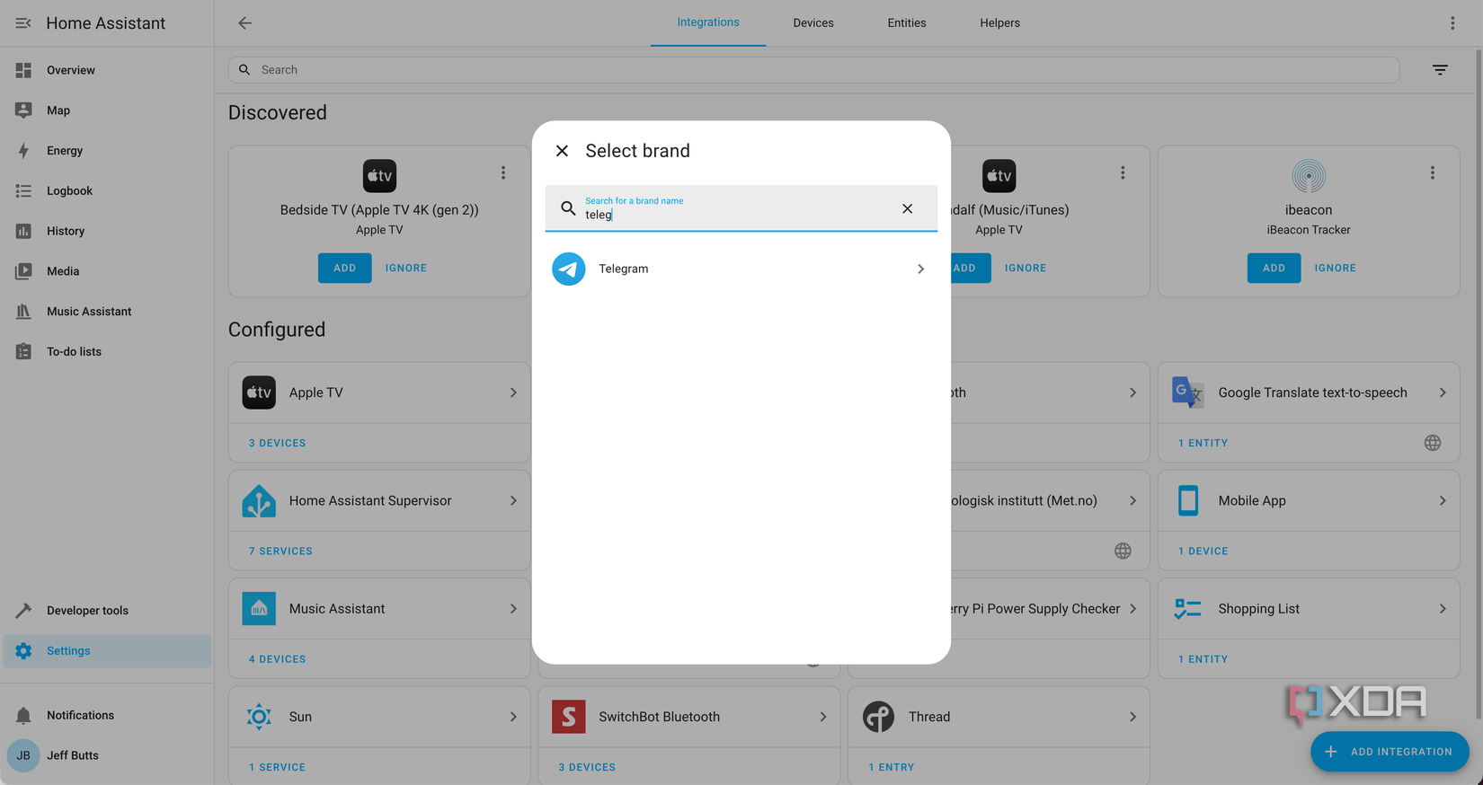 I linked up Home Assistant to a Telegram bot to automate my ...