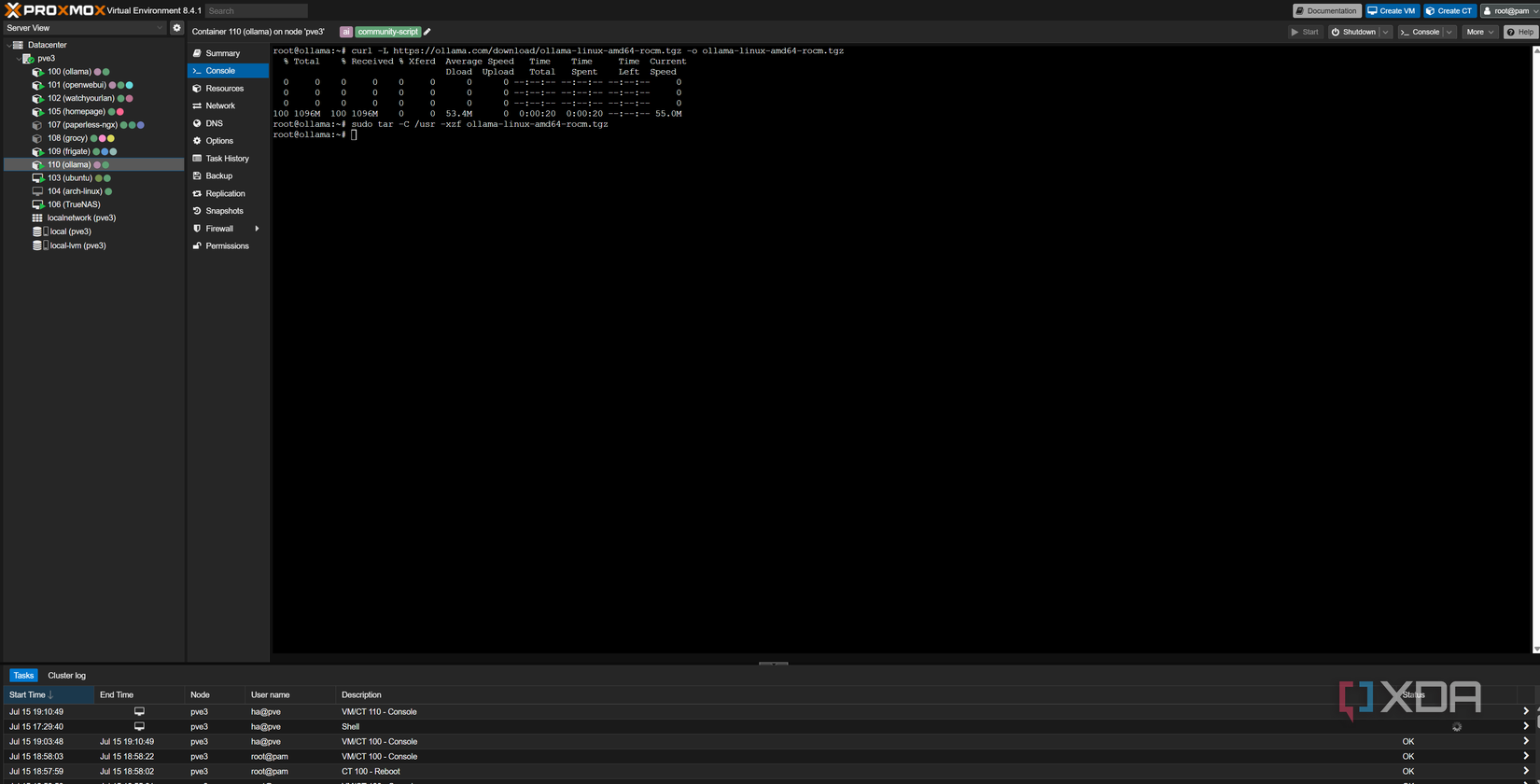 I self-hosted Ollama on a Proxmox LXC, and here's how it uses my AMD GPU without needing a full ...