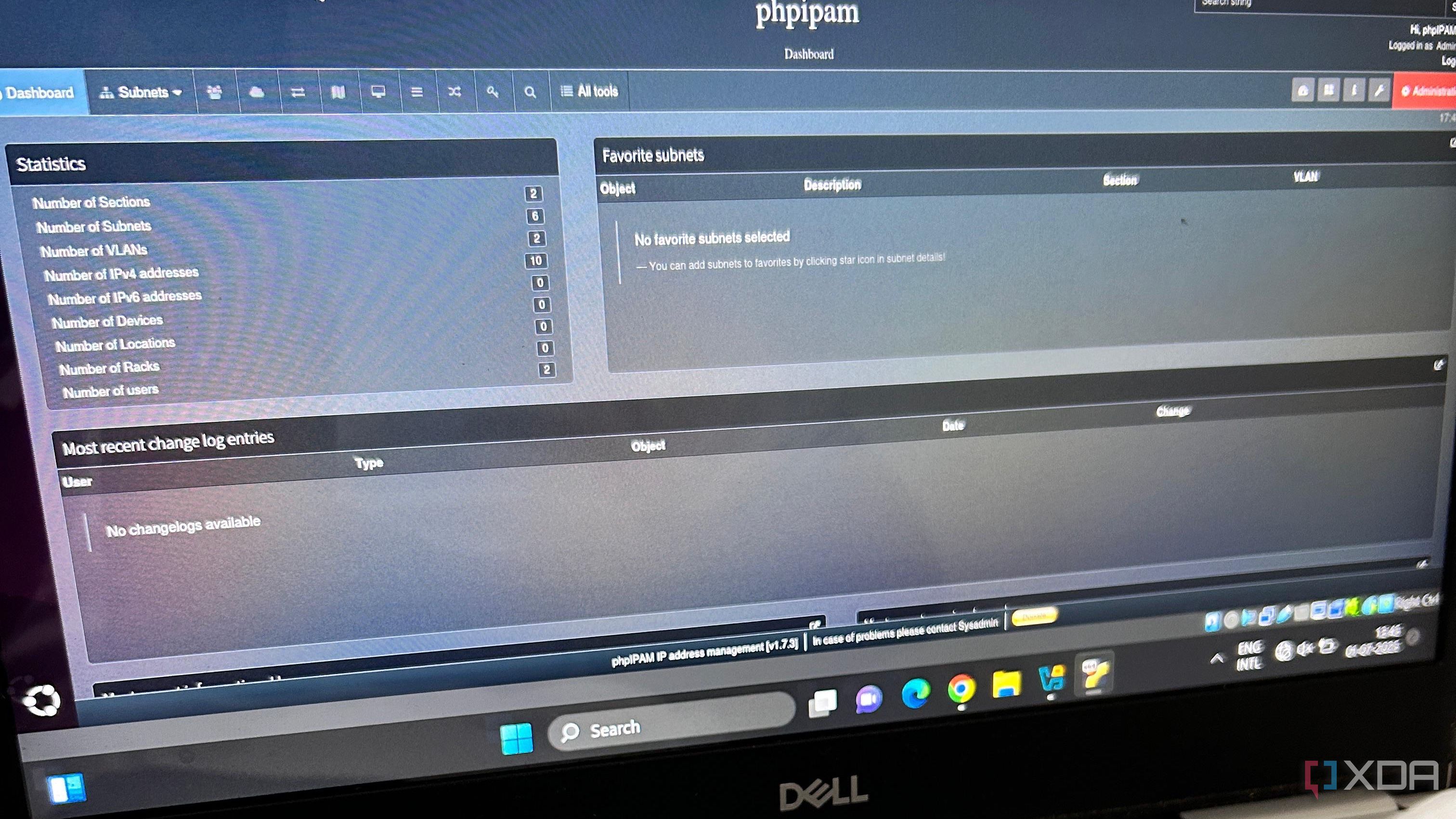 phpIPAM is the best way to track your self-hosted services, and I love it